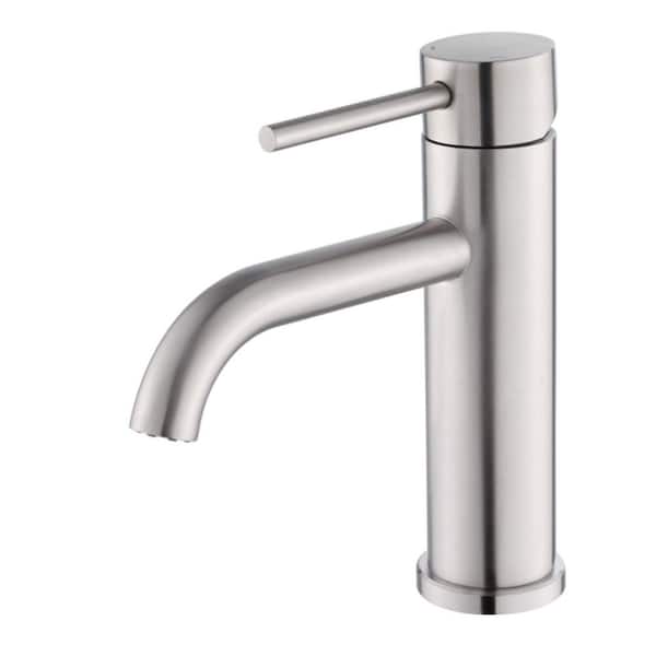 GIVING TREE Single Handle Single Hole Bathroom Faucet with Drain in ...