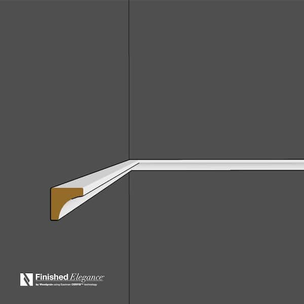 FINISHED ELEGANCE 100 11/16 in. x 11/16 in. Finished MDF Cove Moulding ...
