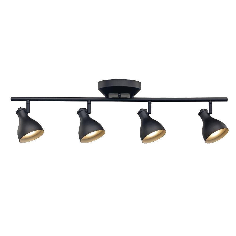 Monteaux Lighitng 2.5 ft. 4-Light Oil Rubbed Bronze Integrated LED ...