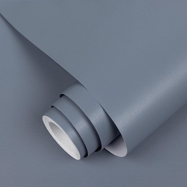 Blue Solid Color Contact Paper Peel and Stick Wallpaper Roll Set of 2 ...