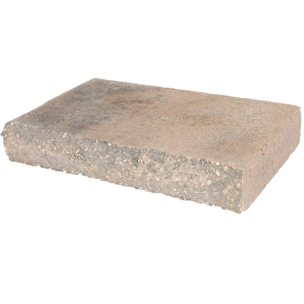 Natural Impressions 12 in. x 8 in. x 2 in. Carbondale Beige/Charcoal ...