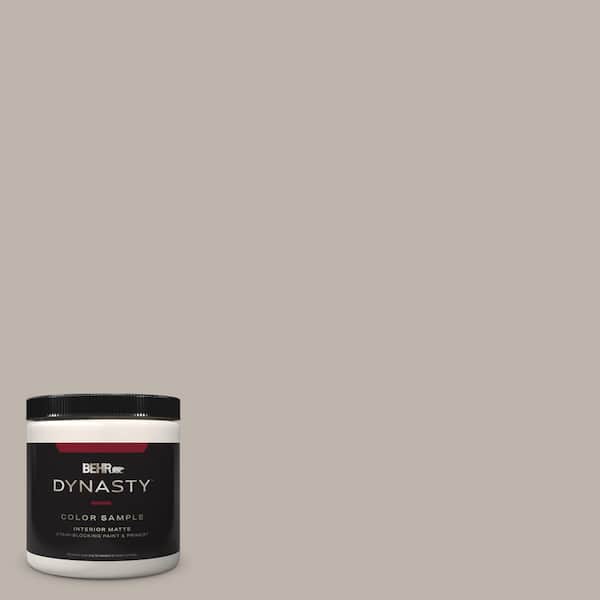 BEHR DYNASTY 8 oz. #PPU18-12 Graceful Gray One-Coat Hide Matte Stain ...