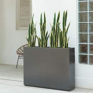 Wallowa Long Box Metal Rectangular Planter in Black HCMP001-1-BLK - The ...