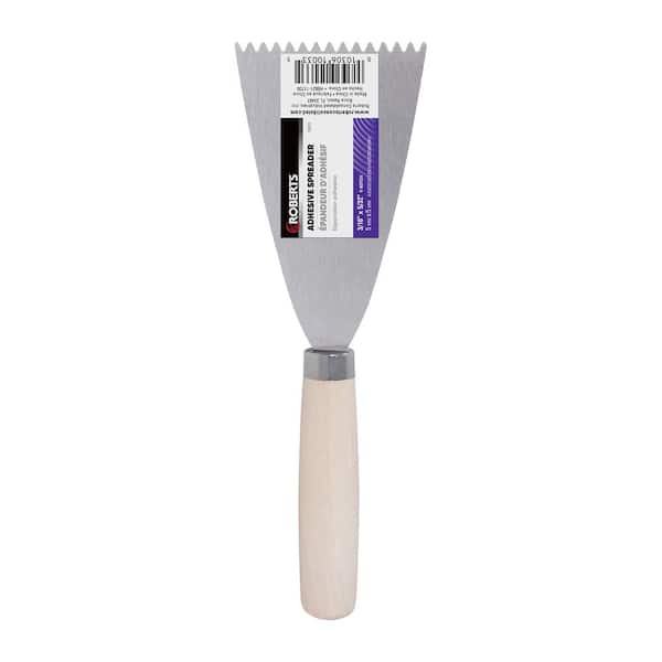 ROBERTS 3/16 in. x 5/32 in. V-Notch Cove Base Adhesive Spreader 10033 ...
