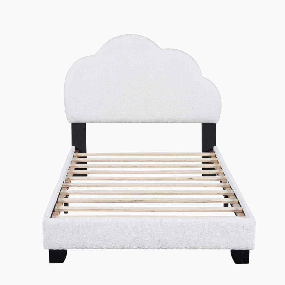 wetiny White Twin Platform Bed D-WF317101AAK - The Home Depot