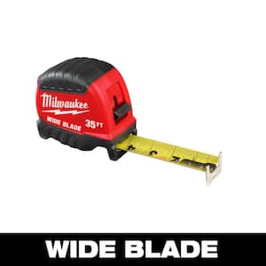 Milwaukee 25 ft. Wide Blade Tape Measure With 18 ft. Reach 48-22-1225 ...