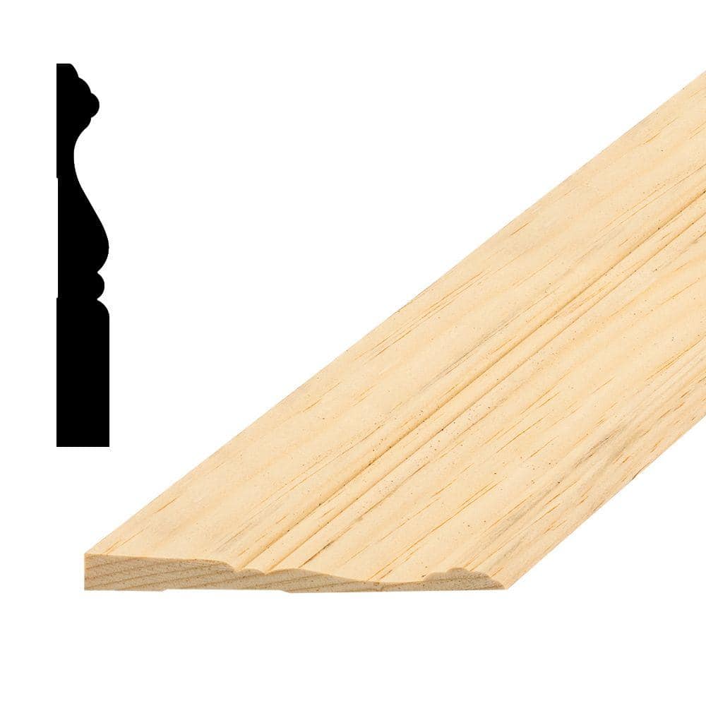 Builder's Choice Cape Cod 247 9/16 in. x 4 in. Solid Pine Base Moulding ...