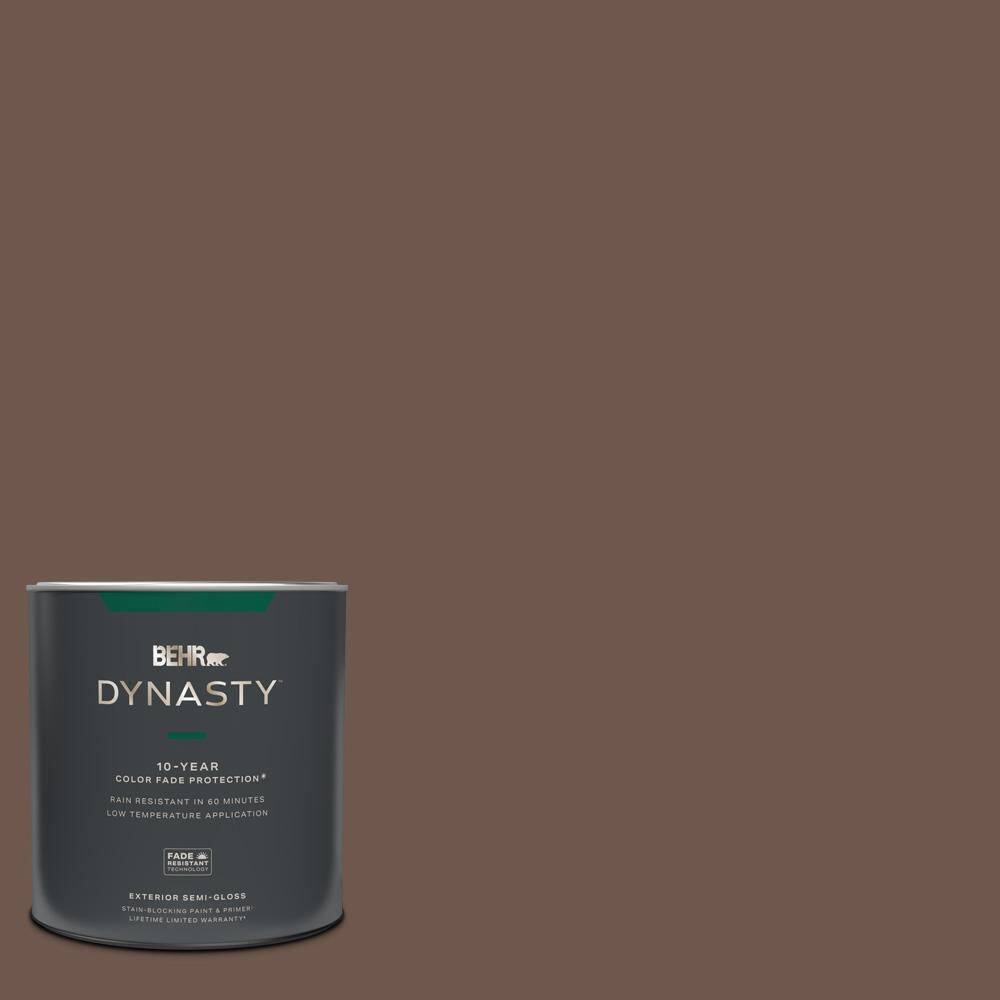 BEHR DYNASTY 1 qt. #N170-6 Natural Bark Semi-Gloss Exterior Stain ...