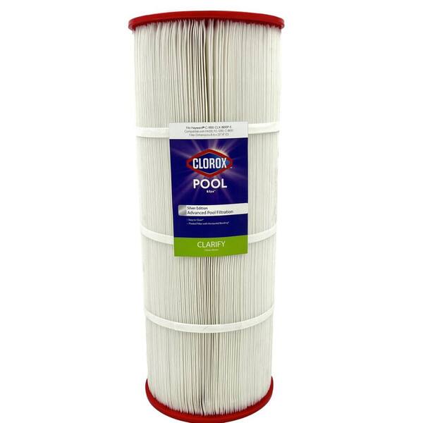 Clorox Silver Edition 8.5 in. Dia Advanced Pool Filter Cartridge ...