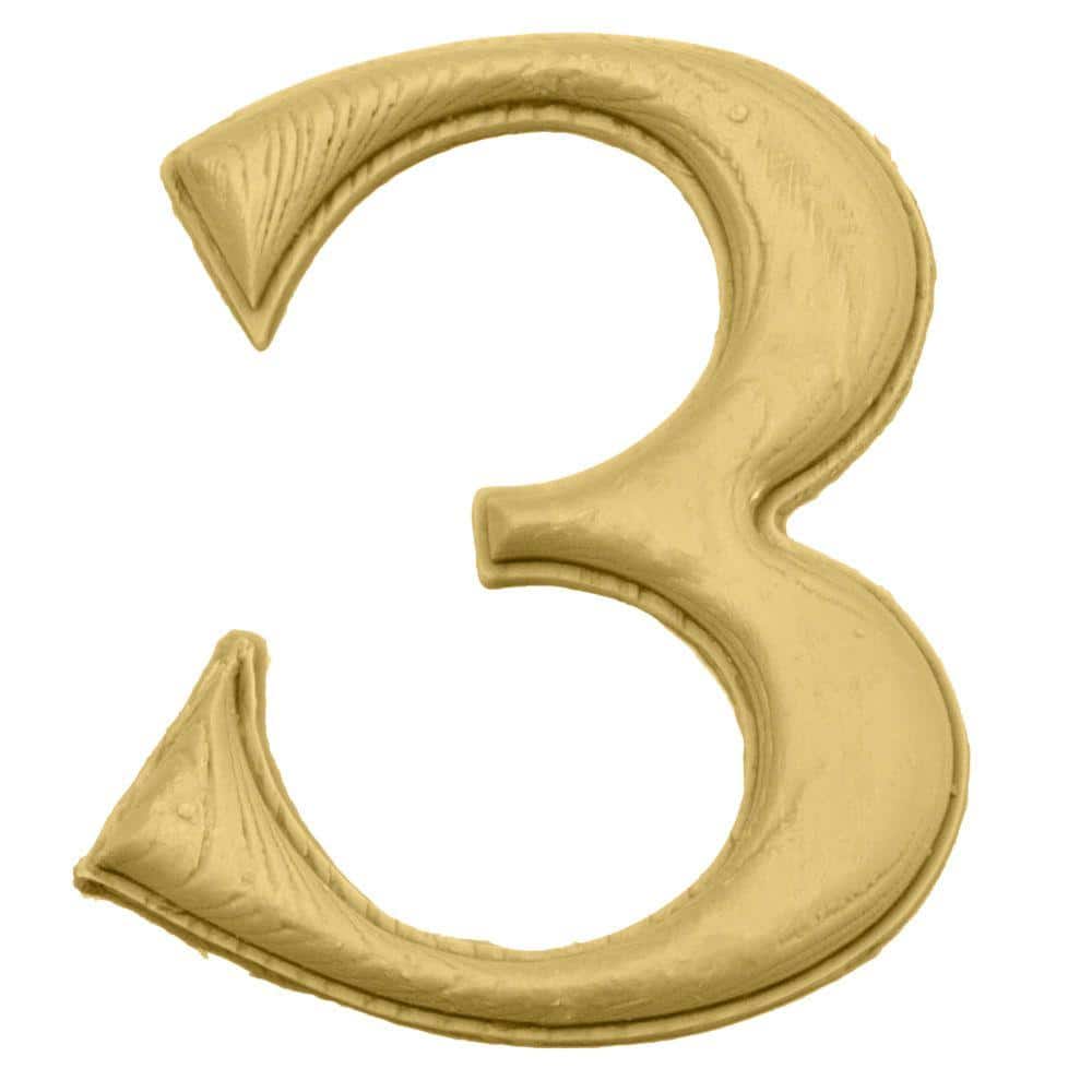 HY-KO 7 in. Plastic Number 3 GB-7/3 - The Home Depot