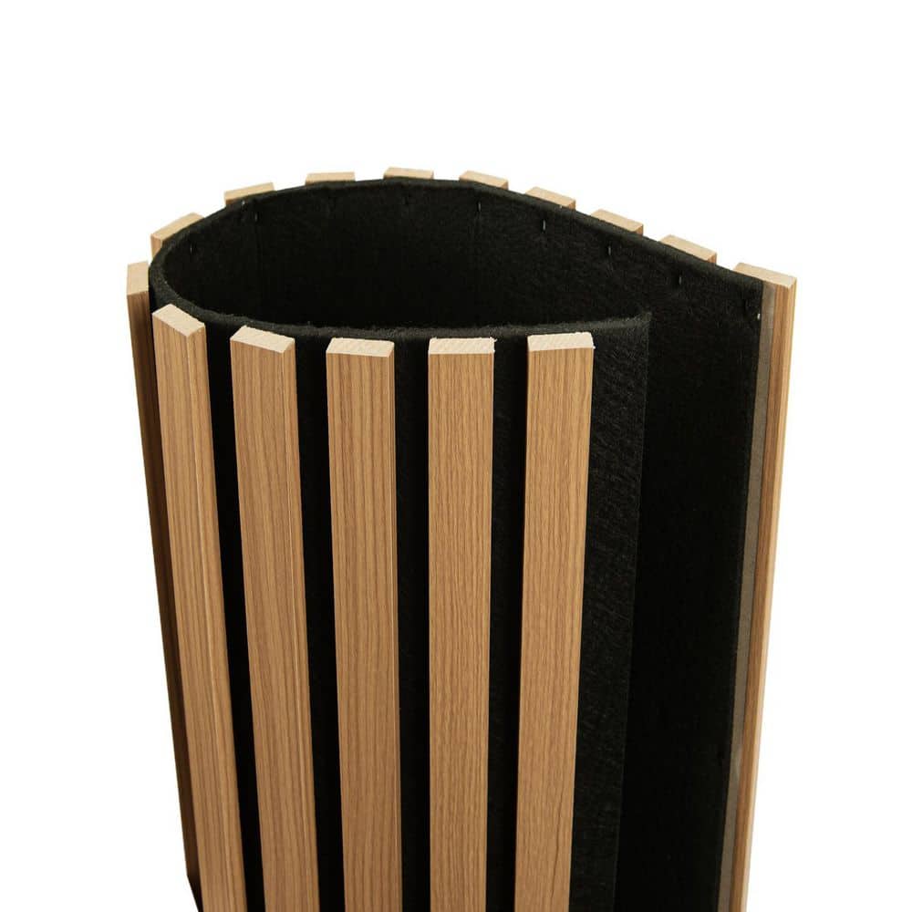 Art3dwallpanels 1/2 in. x 2 ft. x 8 ft. Teak Square Edge MDF Decorative ...