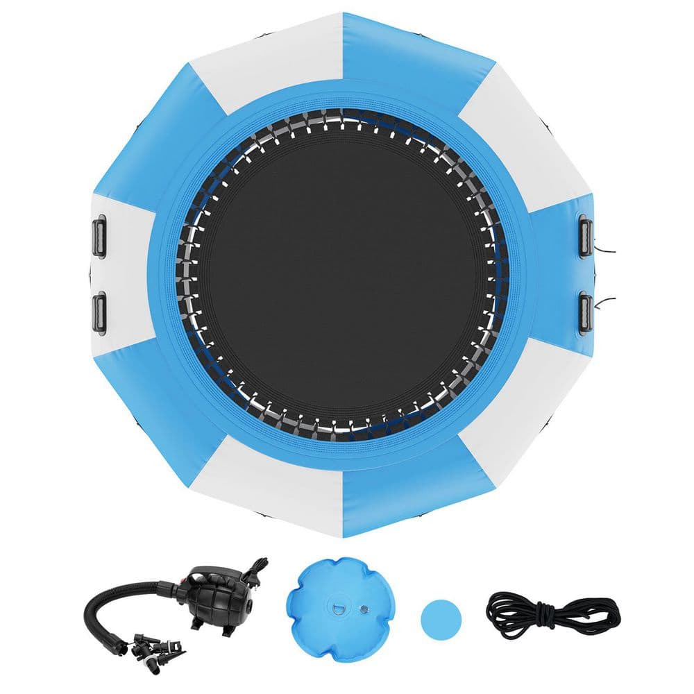 SKYSHALO Inflatable Water Bouncer, 10ft. Recreational Water Trampoline ...