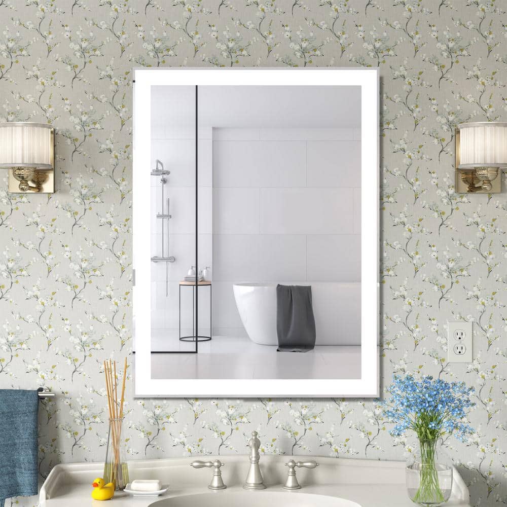 24 in.L x 1.37 in. W x 32 in. H Medium Rectangular Frameless LED Wall ...