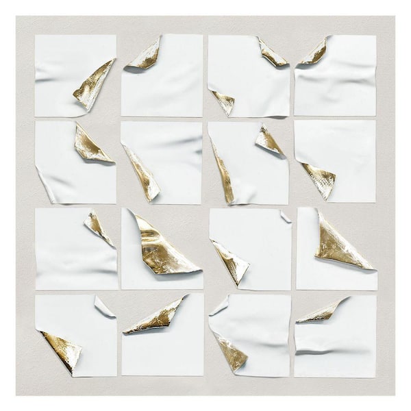 Classy Art 1-Piece Unframed Mixed Media Abstract Wall Art 40 in. x 40 ...