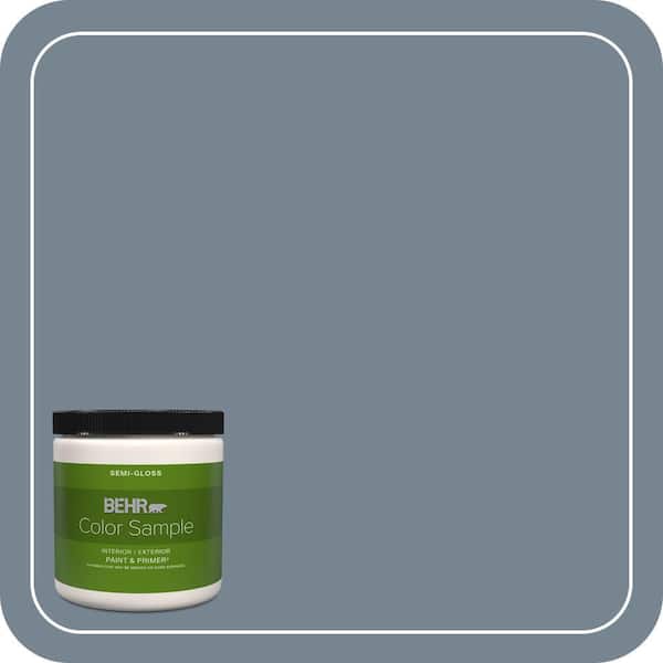 BEHR PREMIUM PLUS 8 oz. #PPU14-05 Forever Denim Semi-Gloss Interior ...