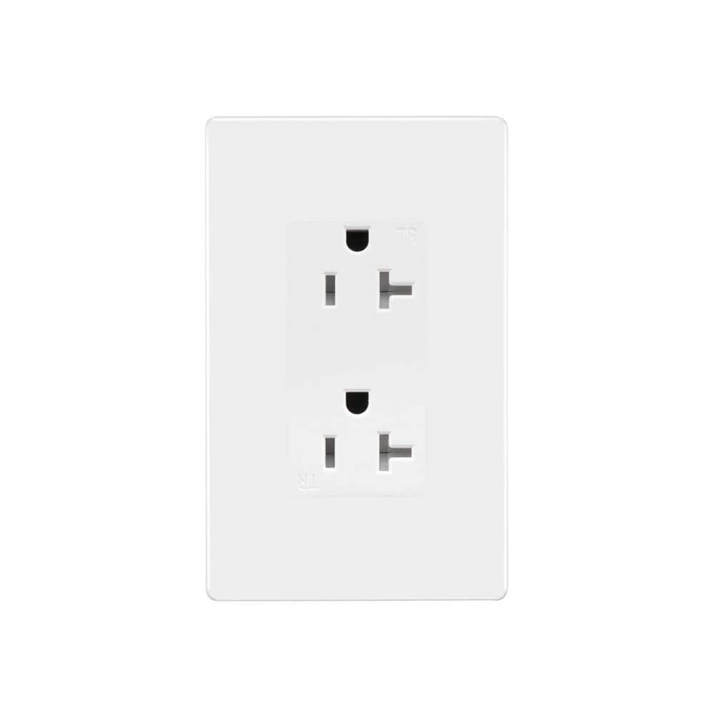RUN BISON 20 Amp Tamper-Resistant Receptacles Duplex Outlet With LED ...