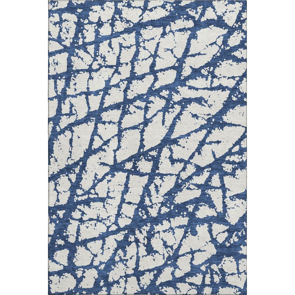 Addison Rugs Mayfield Premium Machine Washable Abstract AMF972 Navy 9 ...