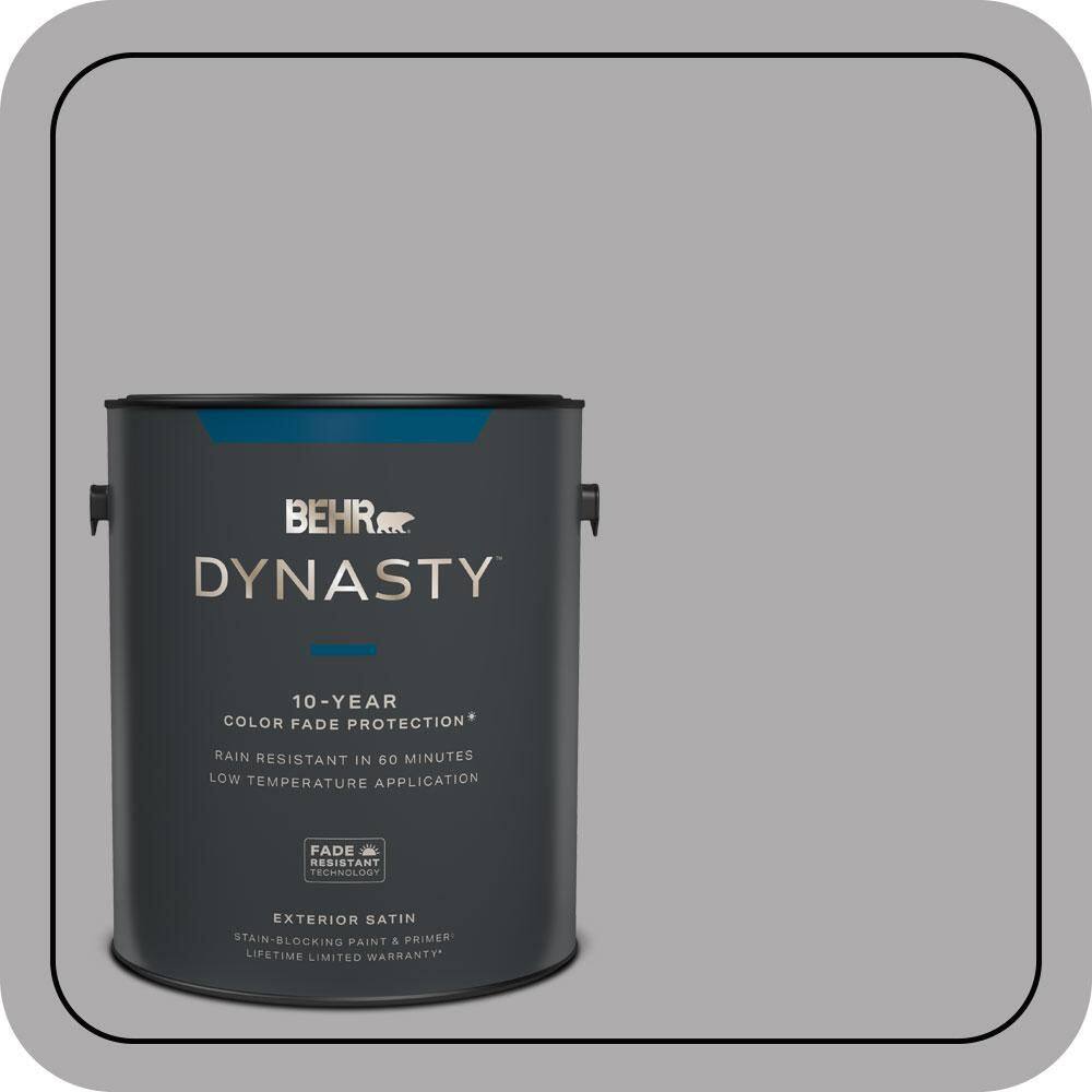 BEHR DYNASTY 1 gal. #MQ5-04 Classy Satin Enamel Exterior Stain-Blocking ...
