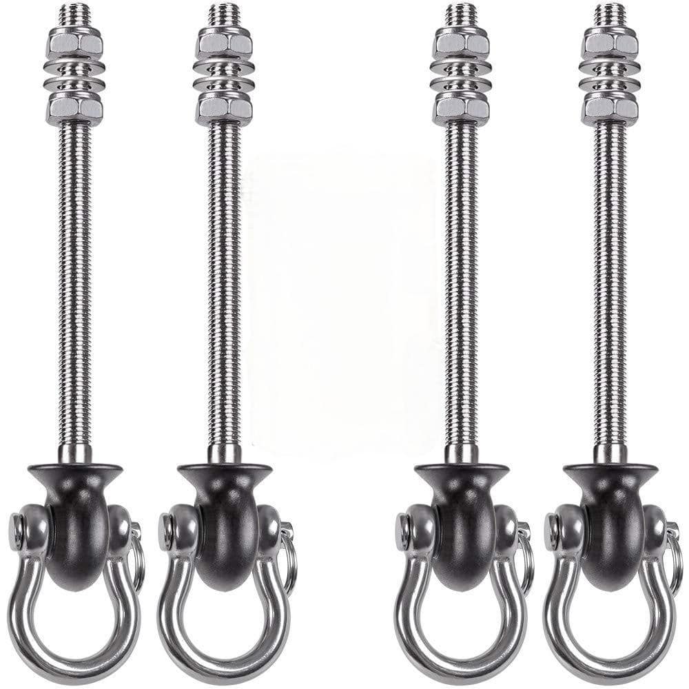 Angel Sar 7.67 in. Stainless Steel 304 Heavy Duty Swing Hangers with ...