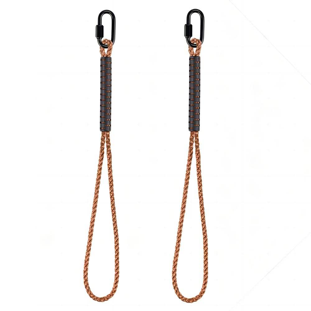 Angel Sar 12 ft. Brown Tree Swing Rope Hammock Hanging Straps with ...