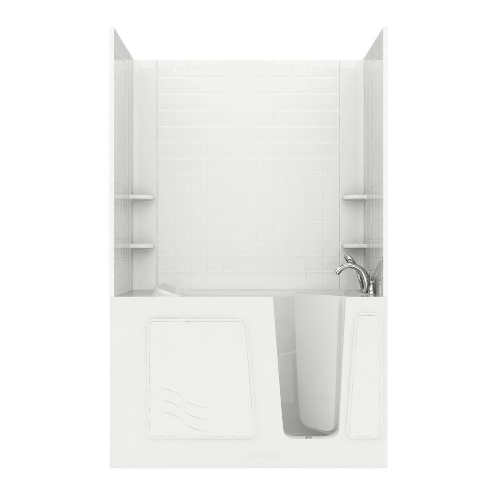 Reviews for Universal Tubs Rampart 5 ft. Walk-in Whirlpool Bathtub with ...