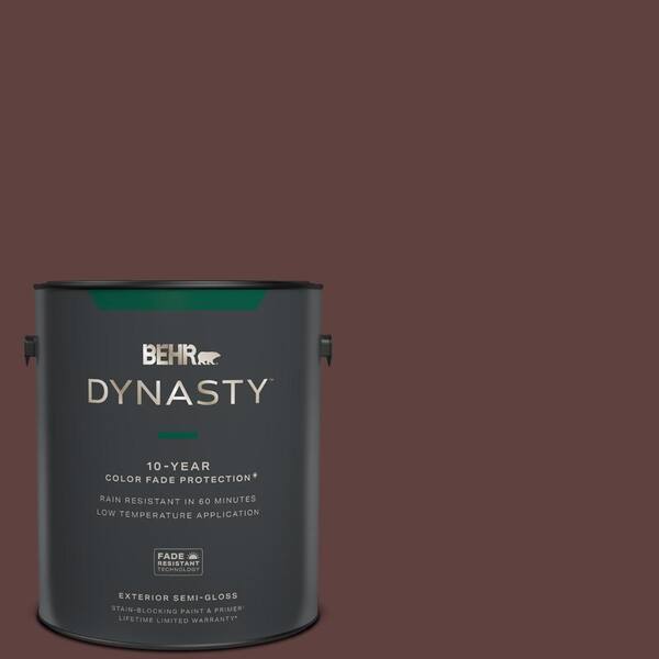 BEHR DYNASTY 1 gal. #BXC-21 Chicory Root Semi-Gloss Exterior Stain ...