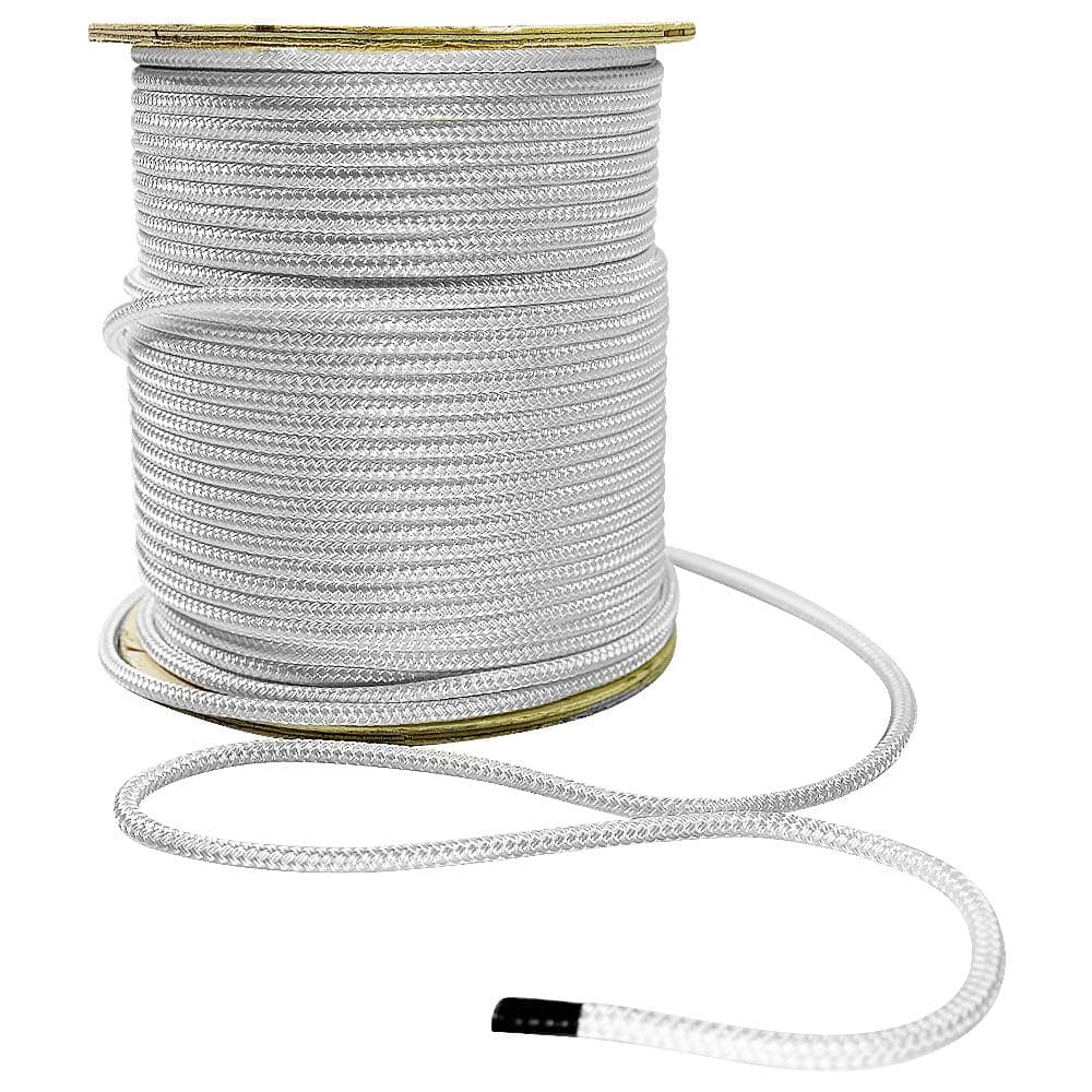 SGT KNOTS 1 in. x 600 ft. Double Braided Polyester Rope-White RH ...