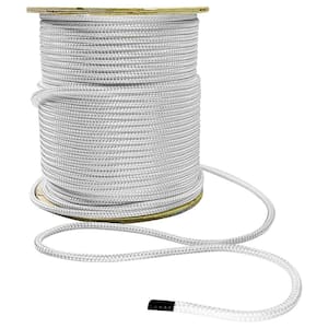 SGT KNOTS 1 in. x 50 ft. Double Braided Polyester Rope-White RH-DBPRope ...