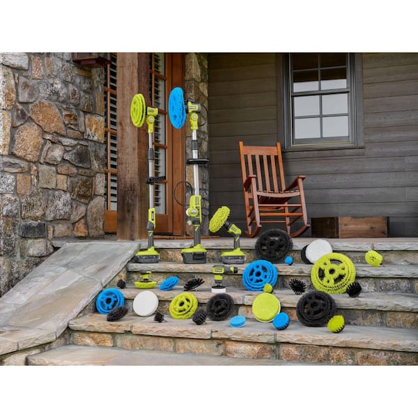 RYOBI ONE+ 18V Cordless VORTEX Power Scrubber (Tool Only) P4510 - The ...