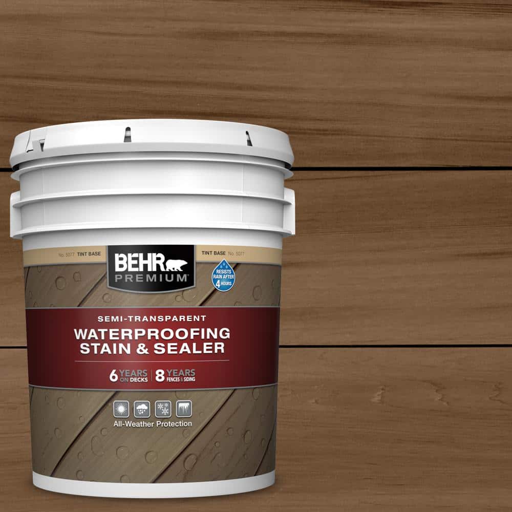 Behr Premium 5 Gal St 141 Tugboat Semi Transparent Waterproofing