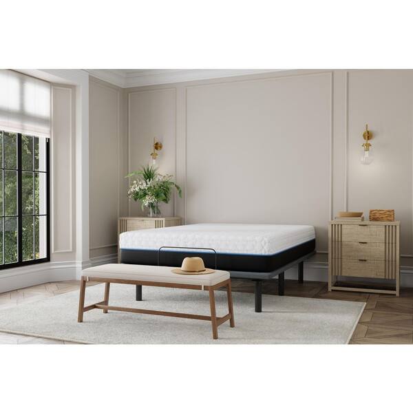OMNE SLEEP Copper Infused Twin XL Medium Memory Foam 10 in. Mattress ...