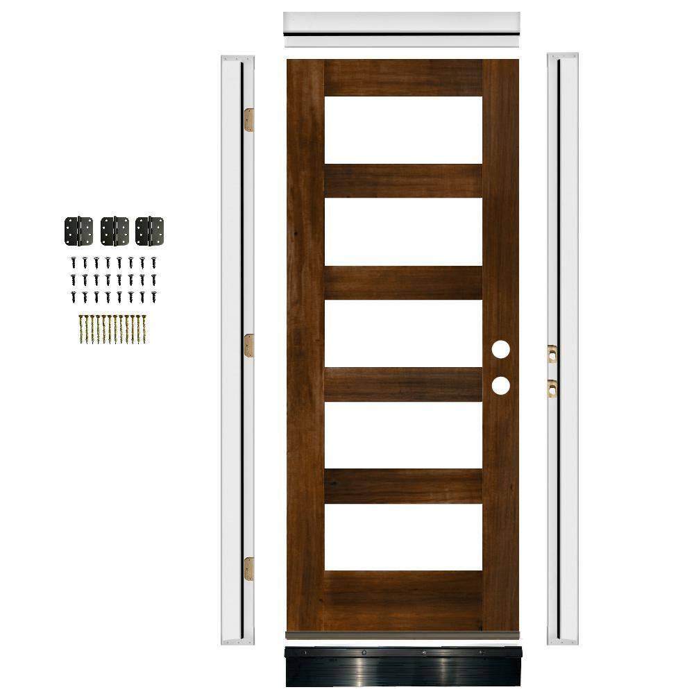 Krosswood Doors Ready-to-Assemble 36 in. x 80 in. Hemlock Left-Hand ...