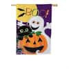 Evergreen 28 in. x 44 in. Halloween BOO House Linen Flag 13L9252 - The ...