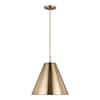 Generation Lighting Gordon 1-Light Satin Brass Small Hanging Pendant ...