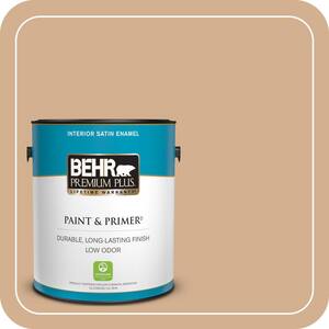 BEHR PREMIUM PLUS 1 gal. #MQ2-04 Butterscotch Amber Flat Low Odor ...