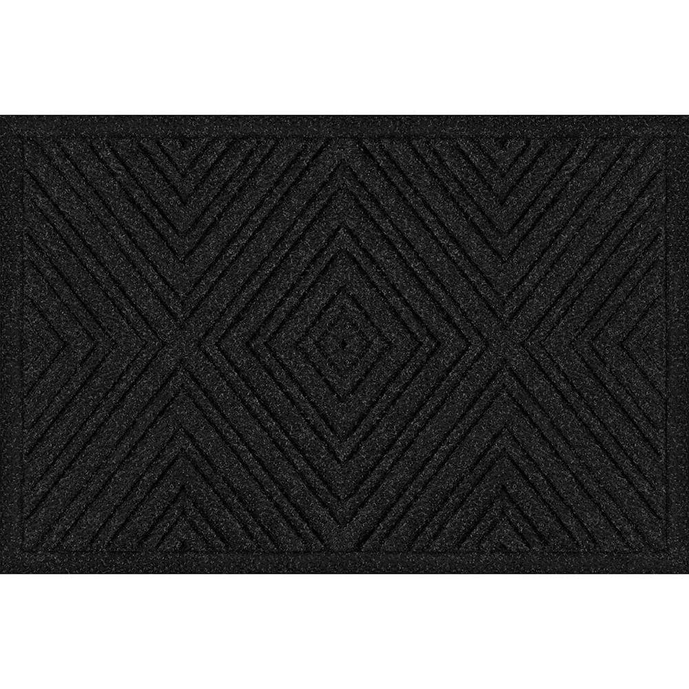 TrafficMaster Diamond Gem 24 in. x 36 in. Charcoal Doormat ...