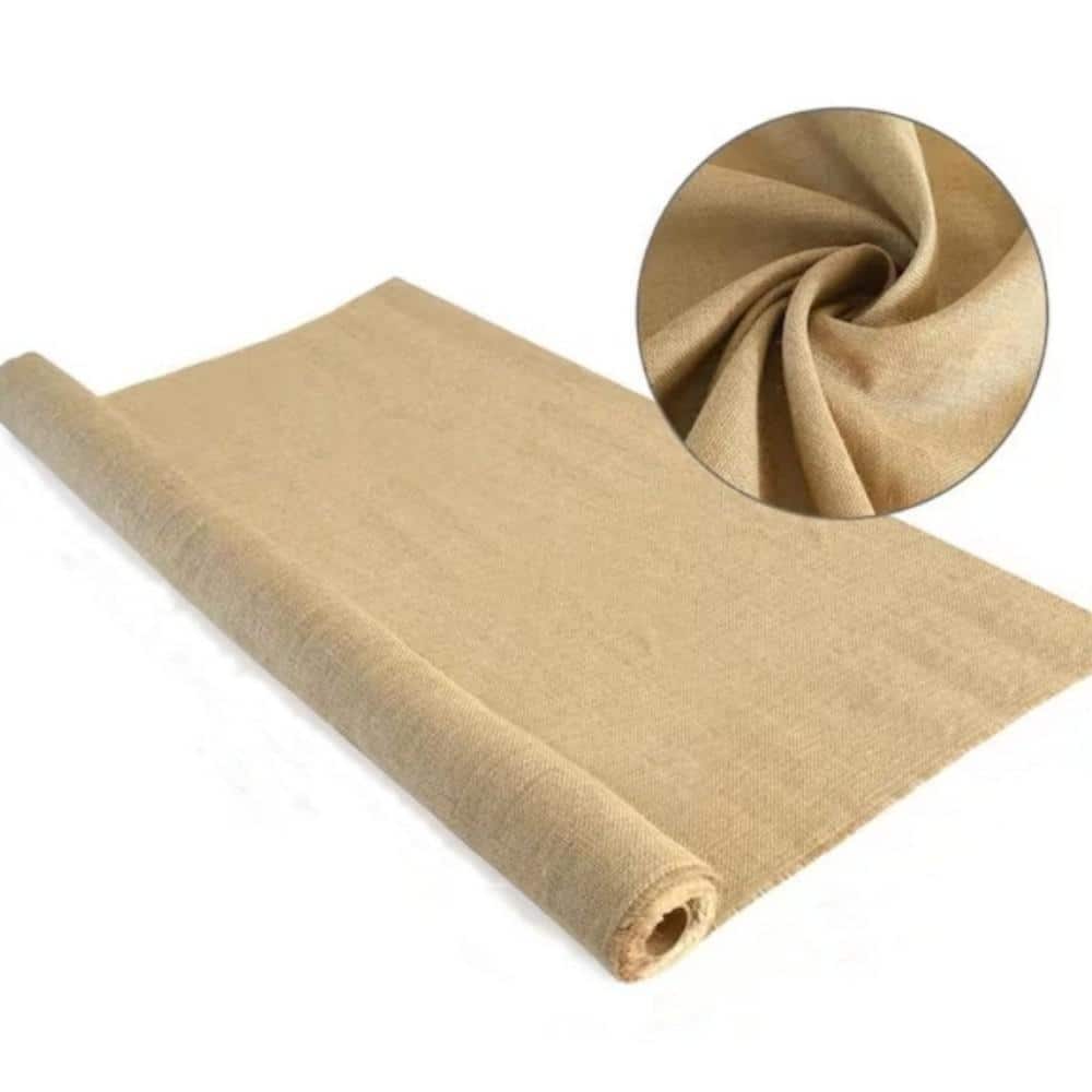 Wellco 40 in.x 12 ft. 50% Sunblock Natural Burlap Shade Cloth Home ...