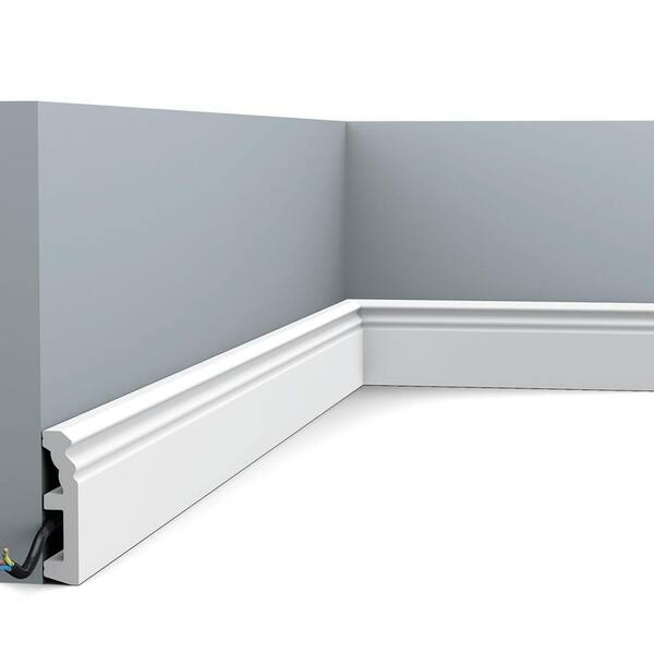 ORAC DECOR 3/4 in. D x 3-1/8 in. W x 4 in. L Primed White High Impact ...