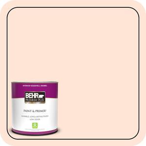 BEHR PREMIUM PLUS 8 oz. #230C-1 Winthrop Peach Eggshell Enamel Interior ...