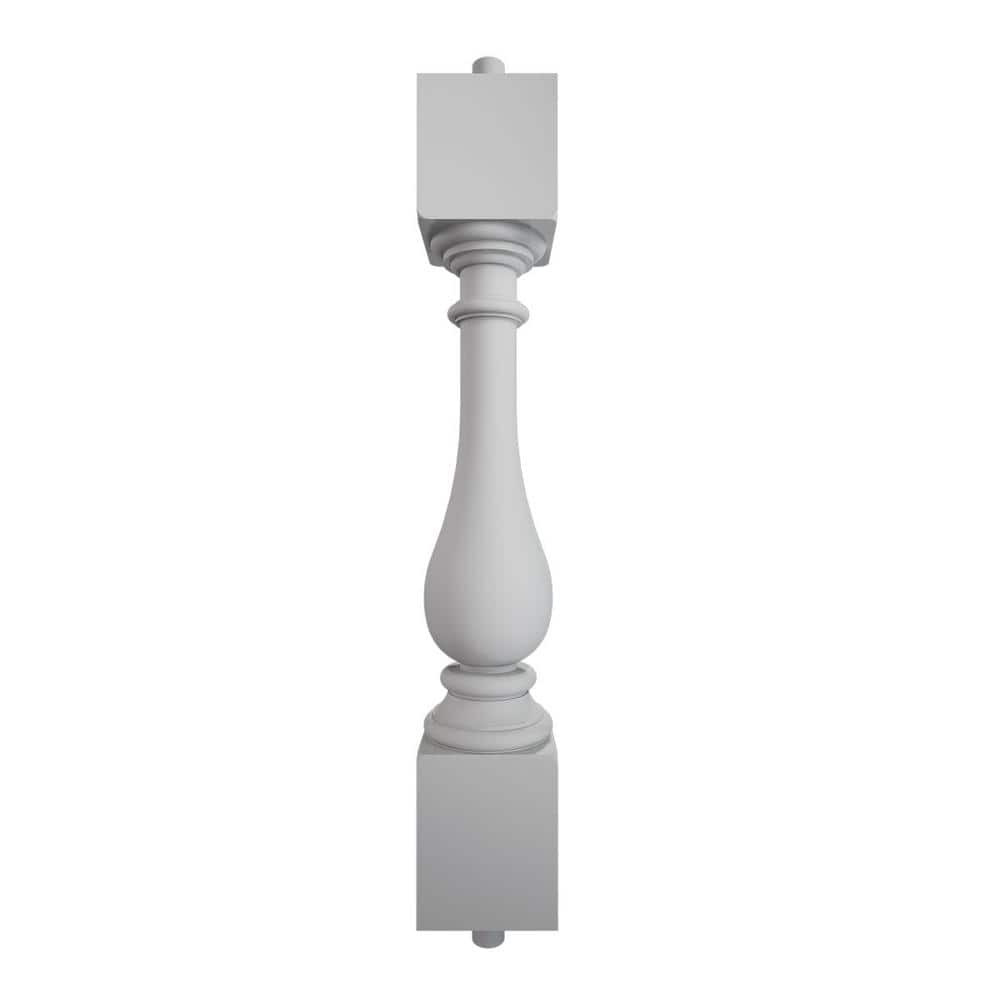 Ekena Millwork Fiberthane 700 Series 30 in. H x 5 in. W White Resin Stair Baluster BAL05X30LG ...