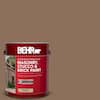BEHR 1 gal. #N240-6 Wild Mustang Flat Interior/Exterior Masonry, Stucco ...
