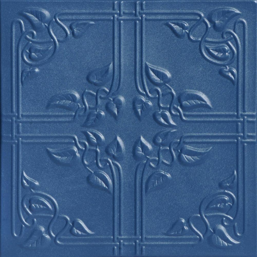 Reviews for A La Maison Ceilings Ivy Leaves Van Deusen Blue 1.6 ft. x 1 ...