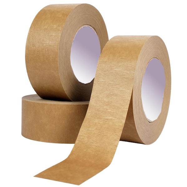 N/A 7.5mil Kraft Paper Tape 2 in. x 55 yds. x 3 Rolls Biodegradable ...