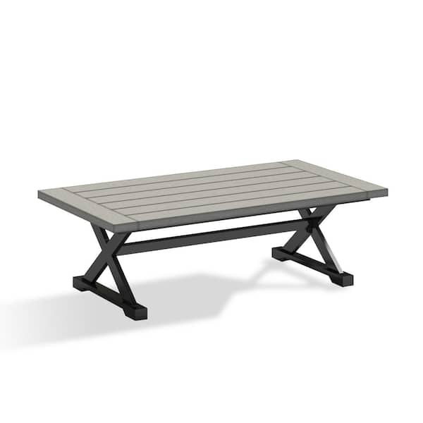 ULAX FURNITURE Marindo Rectangular Aluminum Outdoor Coffee Table HD ...