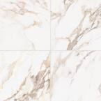 Marazzi EpicClean Milton Arabescato Marble 12 in. x 24 in. Glazed ...