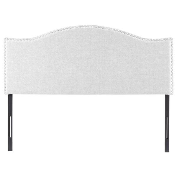 HOMESTOCK White Headboards for Queen Size Bed, Nail Head Bed Headboard ...