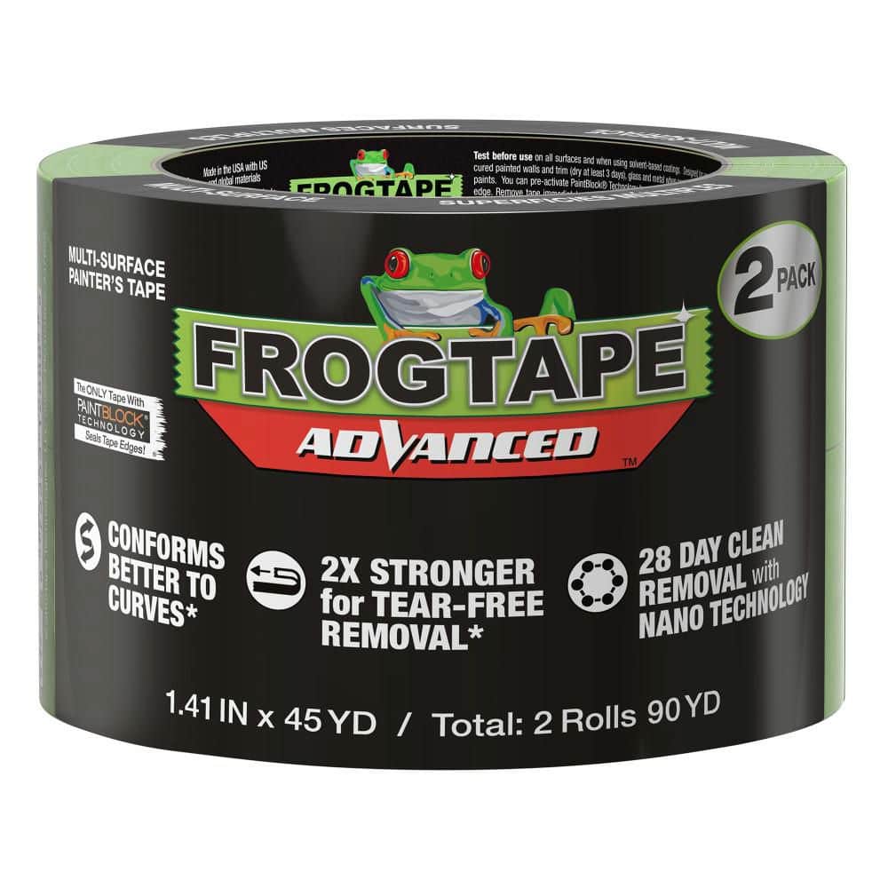 FrogTape Advanced 1.41 in. x 45 yds. Green Multi-Surface Painter's Tape ...