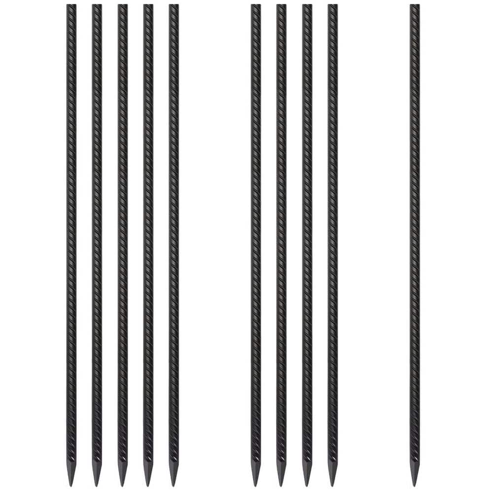 NVNOO 1/2 in. x 40 in. Heavy Duty Landscape Rebar Timber Spikes with ...