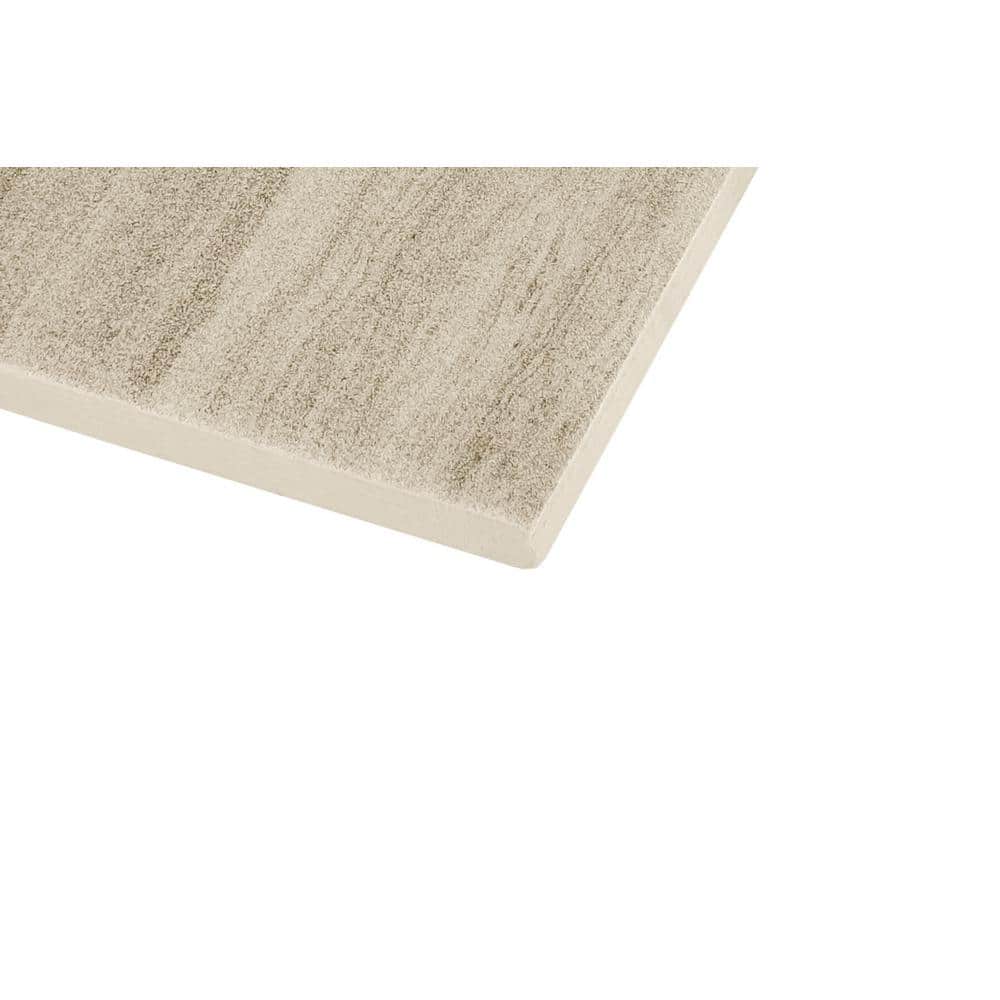 Buy Rivendell Greige Travertine 4 in. x 16 in. Glazed Ceramic Wall Tile ...