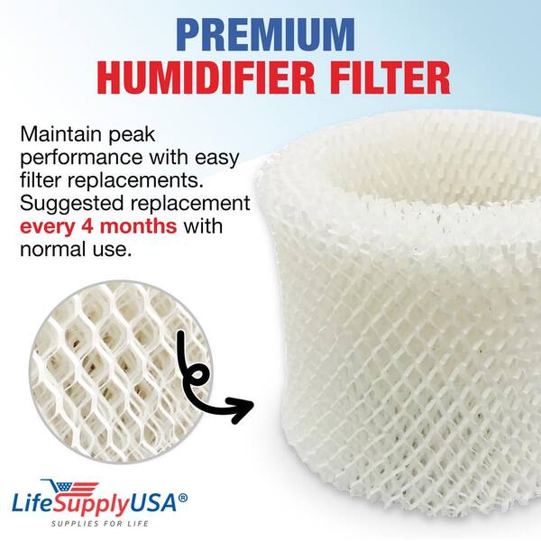 LifeSupplyUSA Humidifier Filter Replacement Wick Filter C Compatible with Honeywell Duracraft HC 888 Series HCM 890 HCM 890C HCM 890B ER348 HD The Home Depot